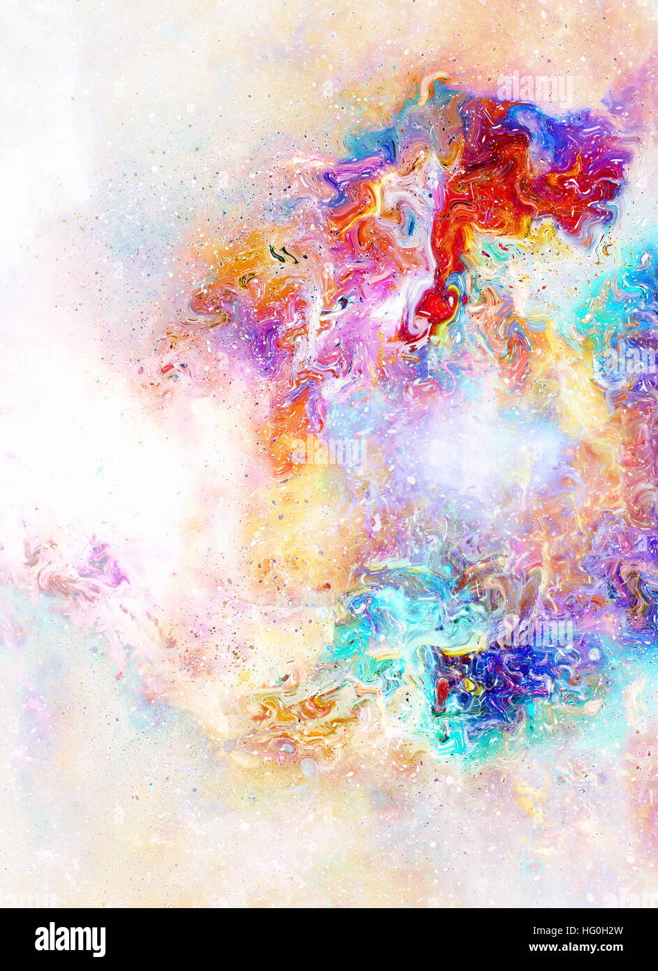 Cosmic space and stars, color cosmic abstract background Stock Photo ...