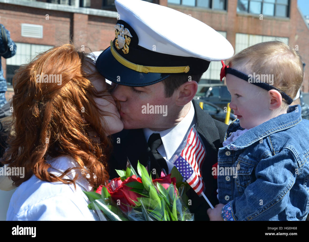 A U.S. Sailor assigned to the attack submarine USS Alexandria (SSN 757 ...