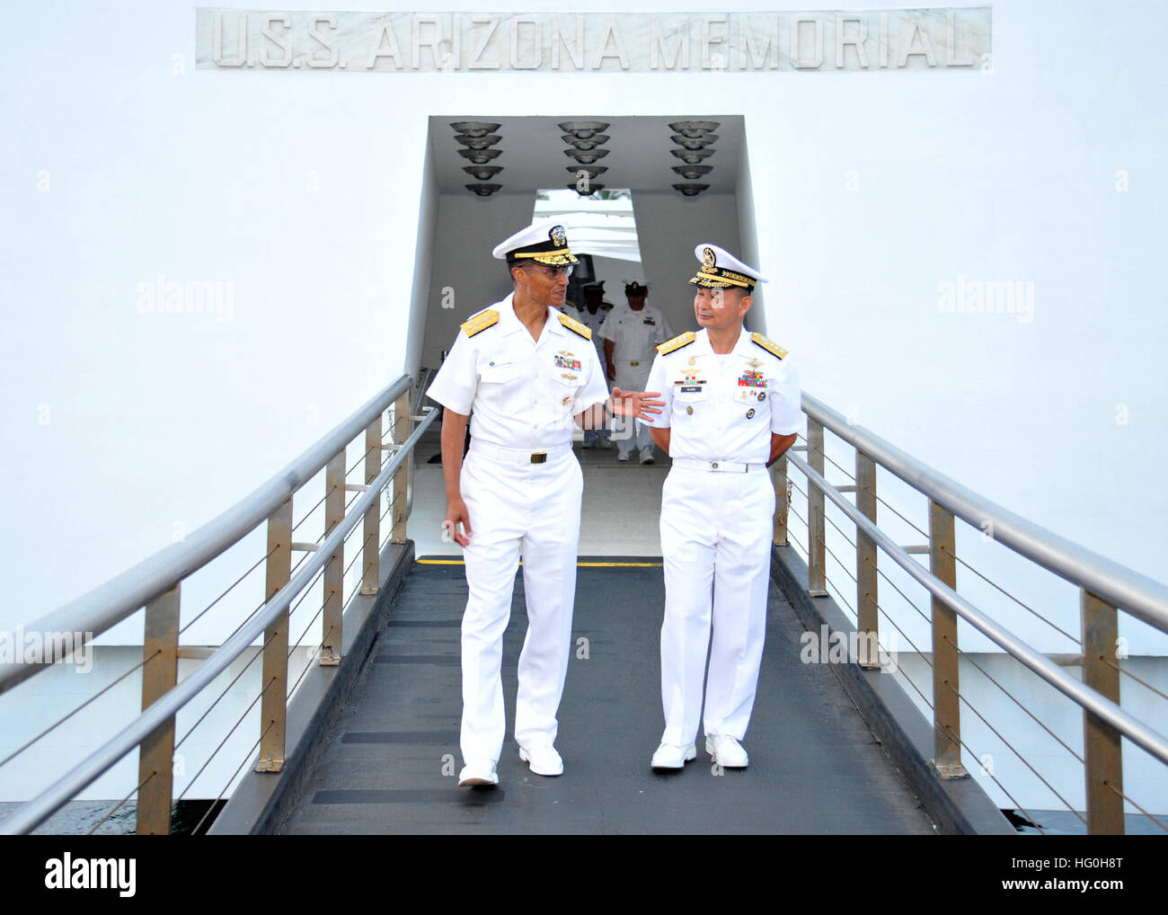Adm. Cecil D. Haney, commander of U.S. Pacific Fleet, and Vice Adm ...