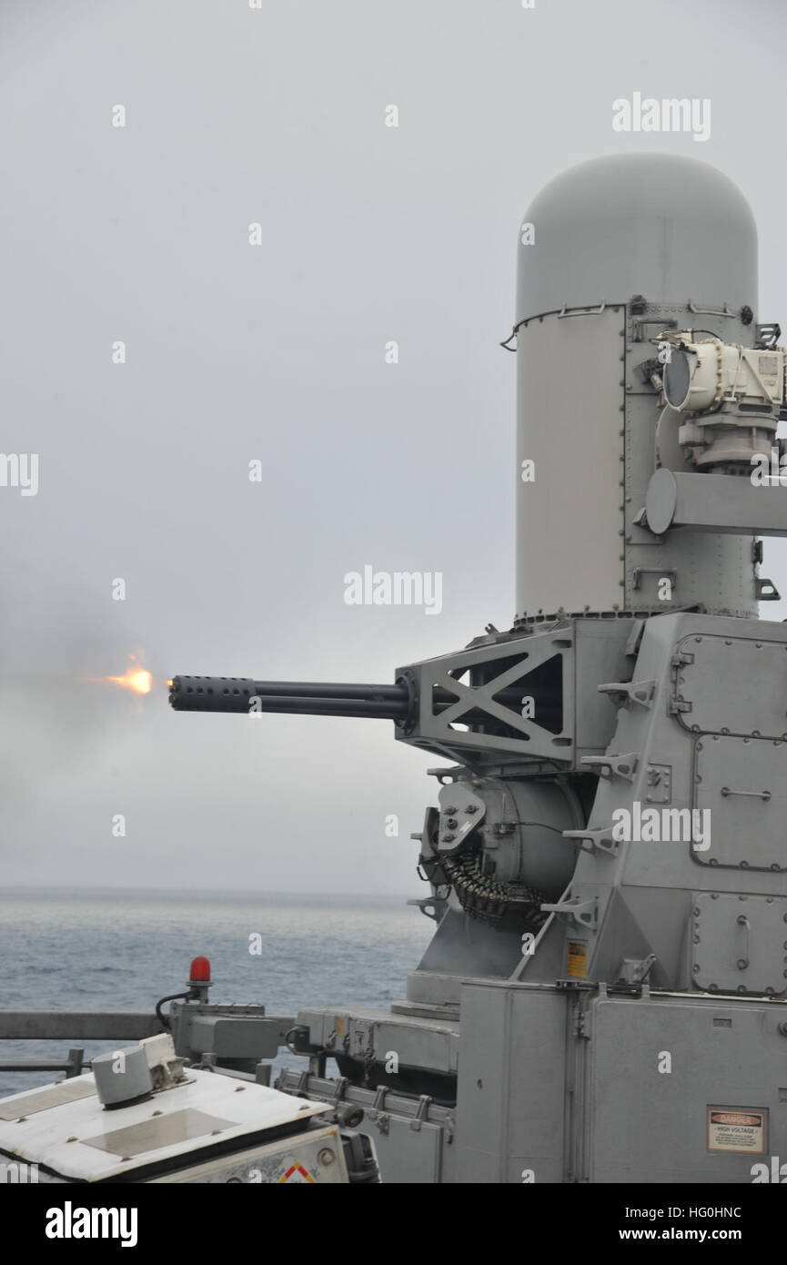 PACIFIC OCEAN (June 26, 2013) A Close-In Weapons System (CIWS) performs ...