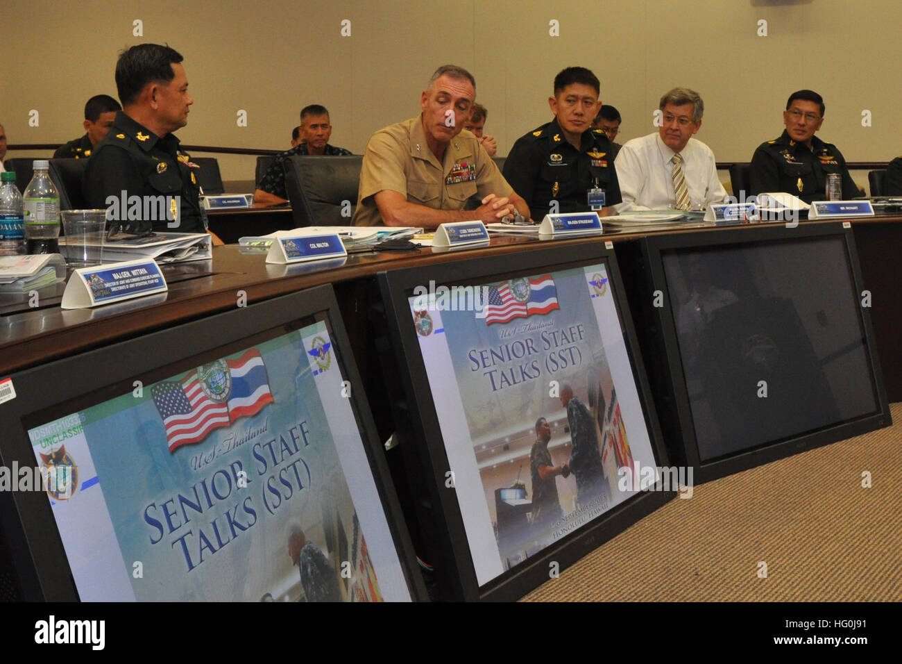 U.S. Marine Corps Maj. Gen. Gregg A. Sturdevant, second from left, the ...