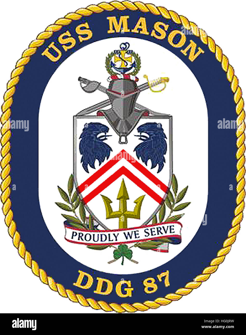 USS Mason DDG-87 Crest Stock Photo - Alamy