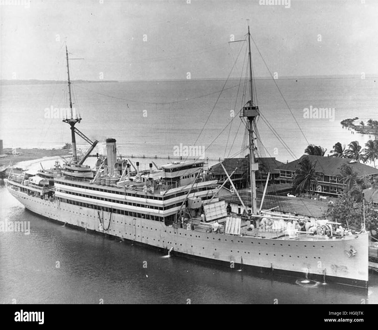 USS Henderson AP-1 Stock Photo - Alamy