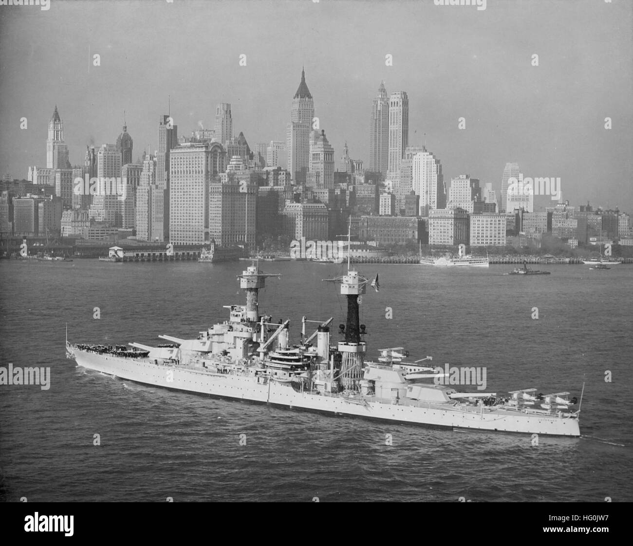 USS Colorado (BB-45) New York 1932 Stock Photo - Alamy