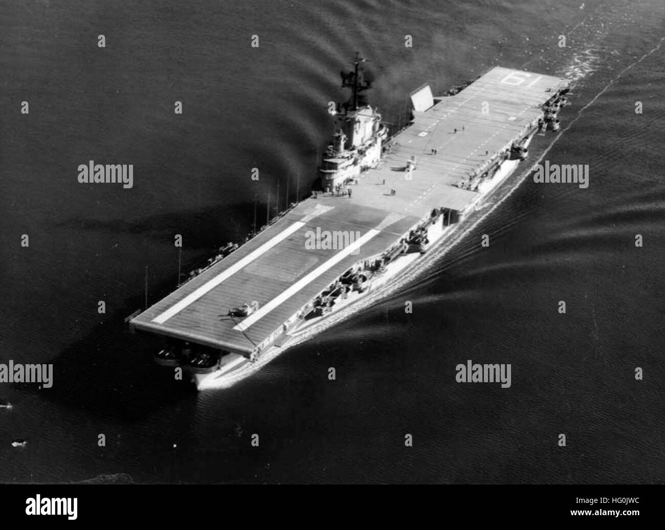 USS Hancock (CVA-19) Mar 1954 Stock Photo - Alamy
