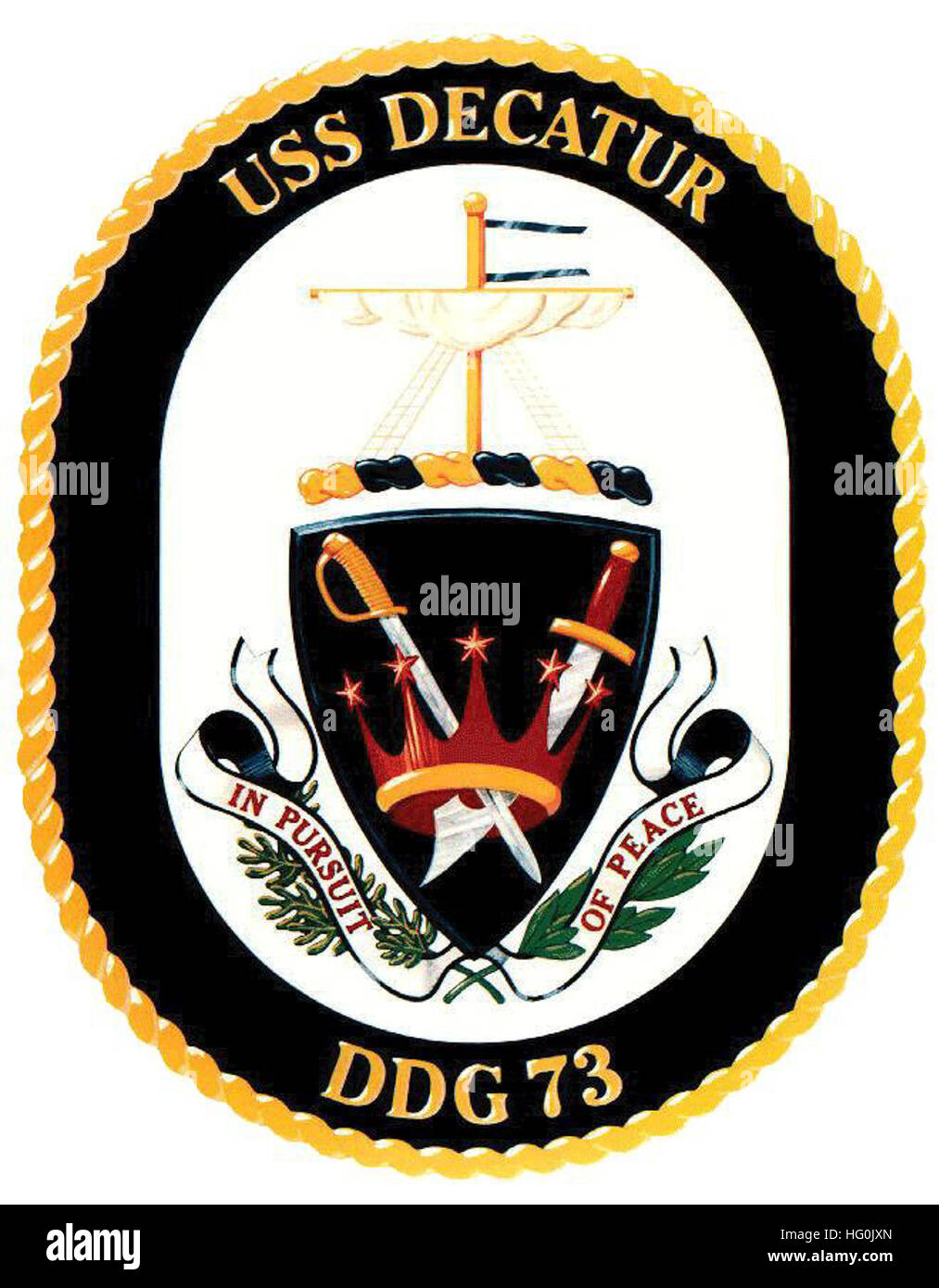 USS Decatur Seal Stock Photo - Alamy