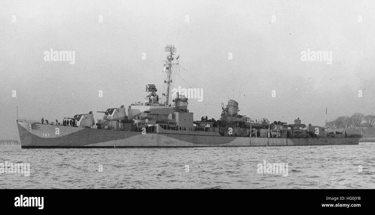 USS Southerland (DD-743 Stock Photo - Alamy