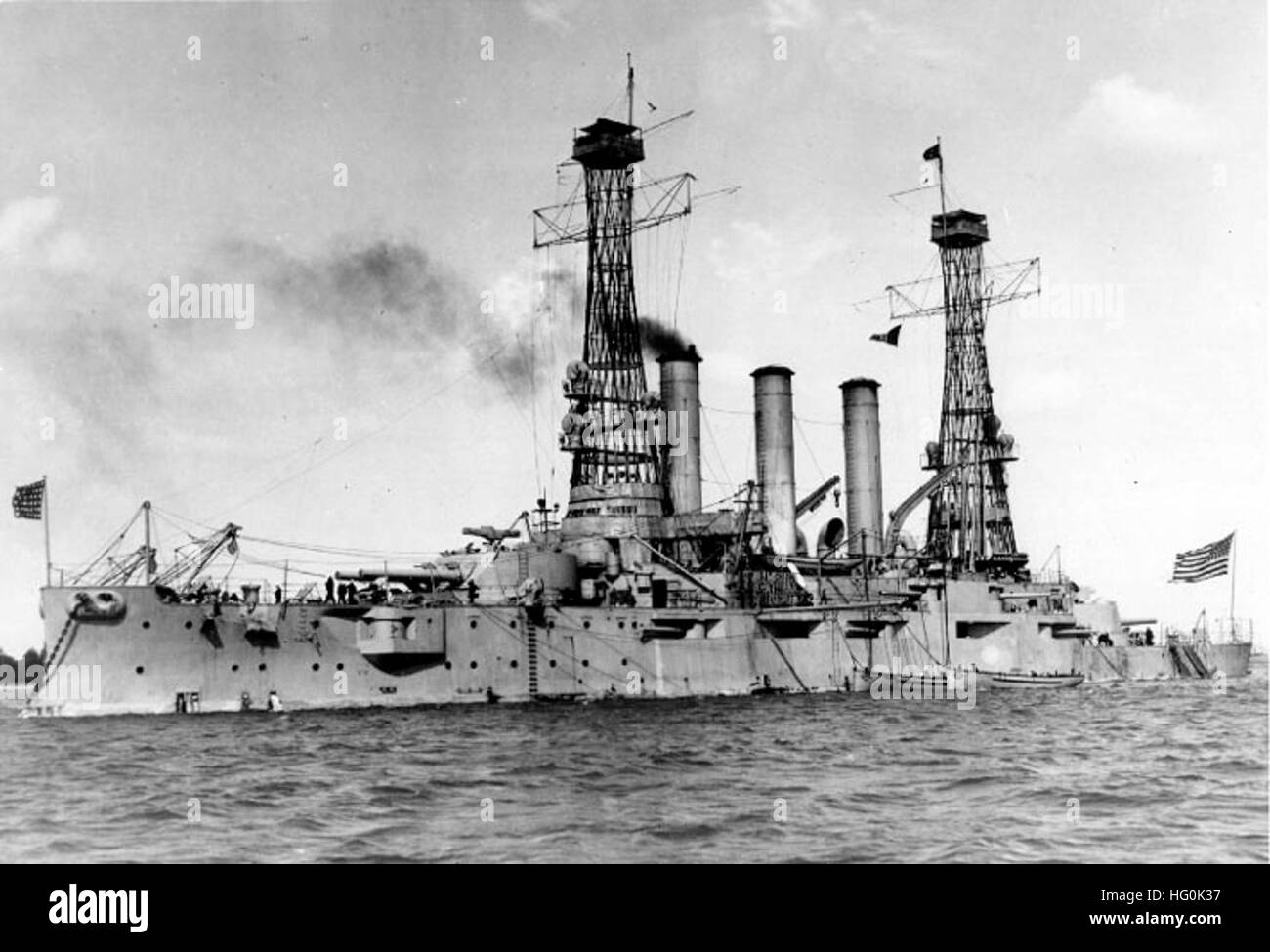 USS Missouri BB-11 Stock Photo - Alamy