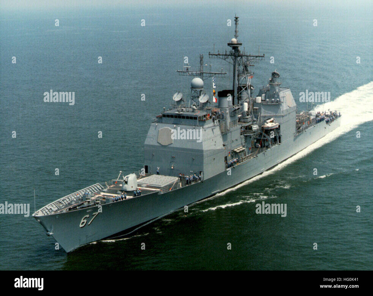 USS Shiloh good deck detail 04016702 Stock Photo - Alamy
