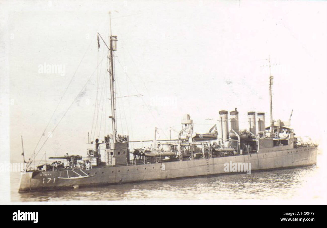 USS Burns (DD-171) was a Wickes-class destroyer of the U.S. Navy ...