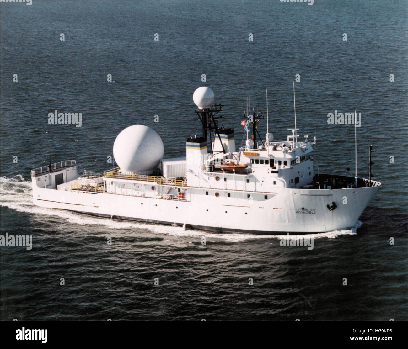USNS Invincible (T-AGM 24 Stock Photo - Alamy