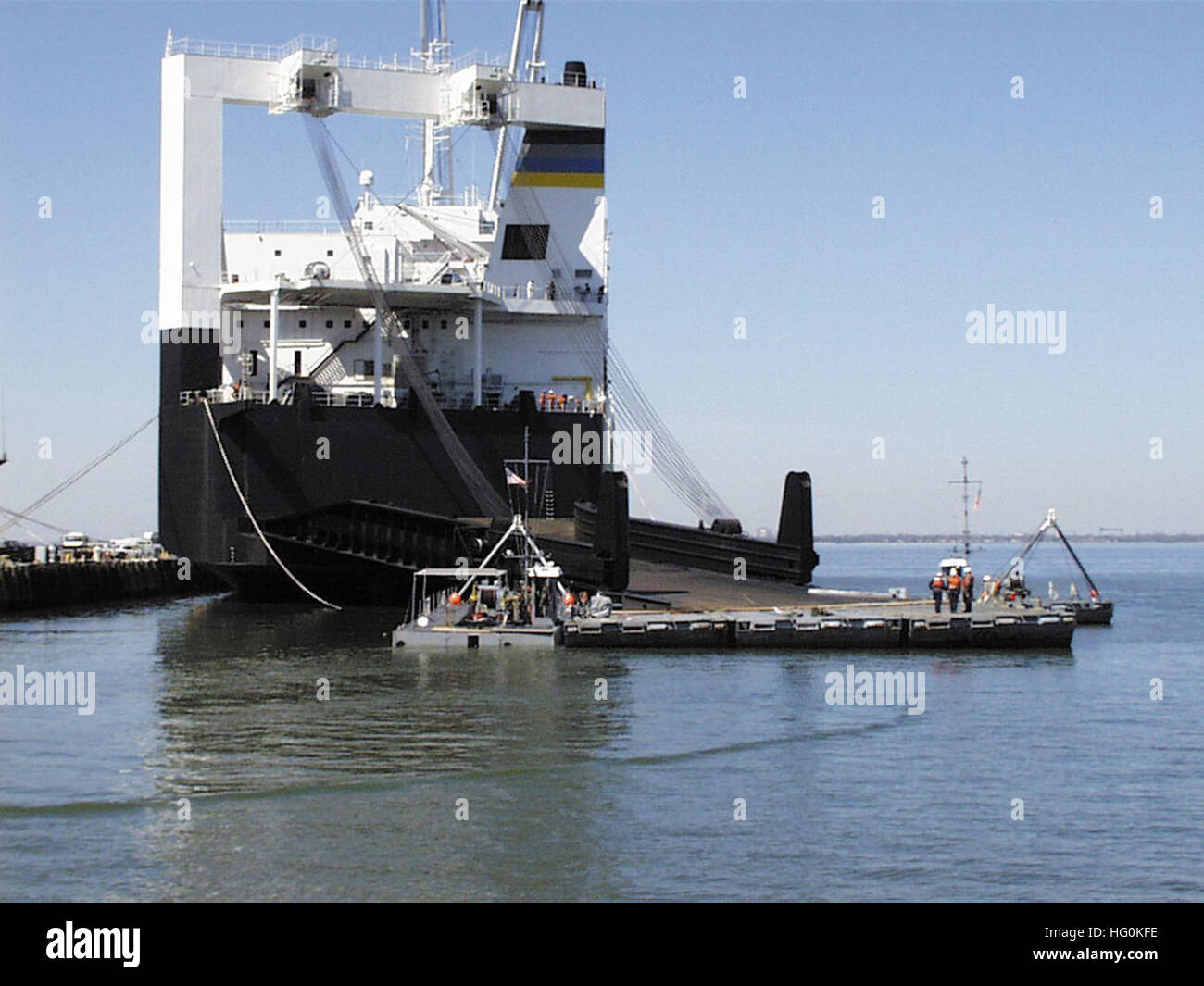 USNS 1ST LT. Harry L. Martin (T-AK-3015) ramp Stock Photo - Alamy