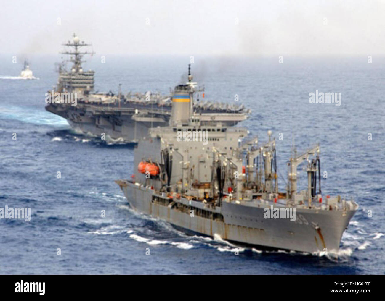 USNS John Lenthall USS Harry S. Truman Stock Photo - Alamy