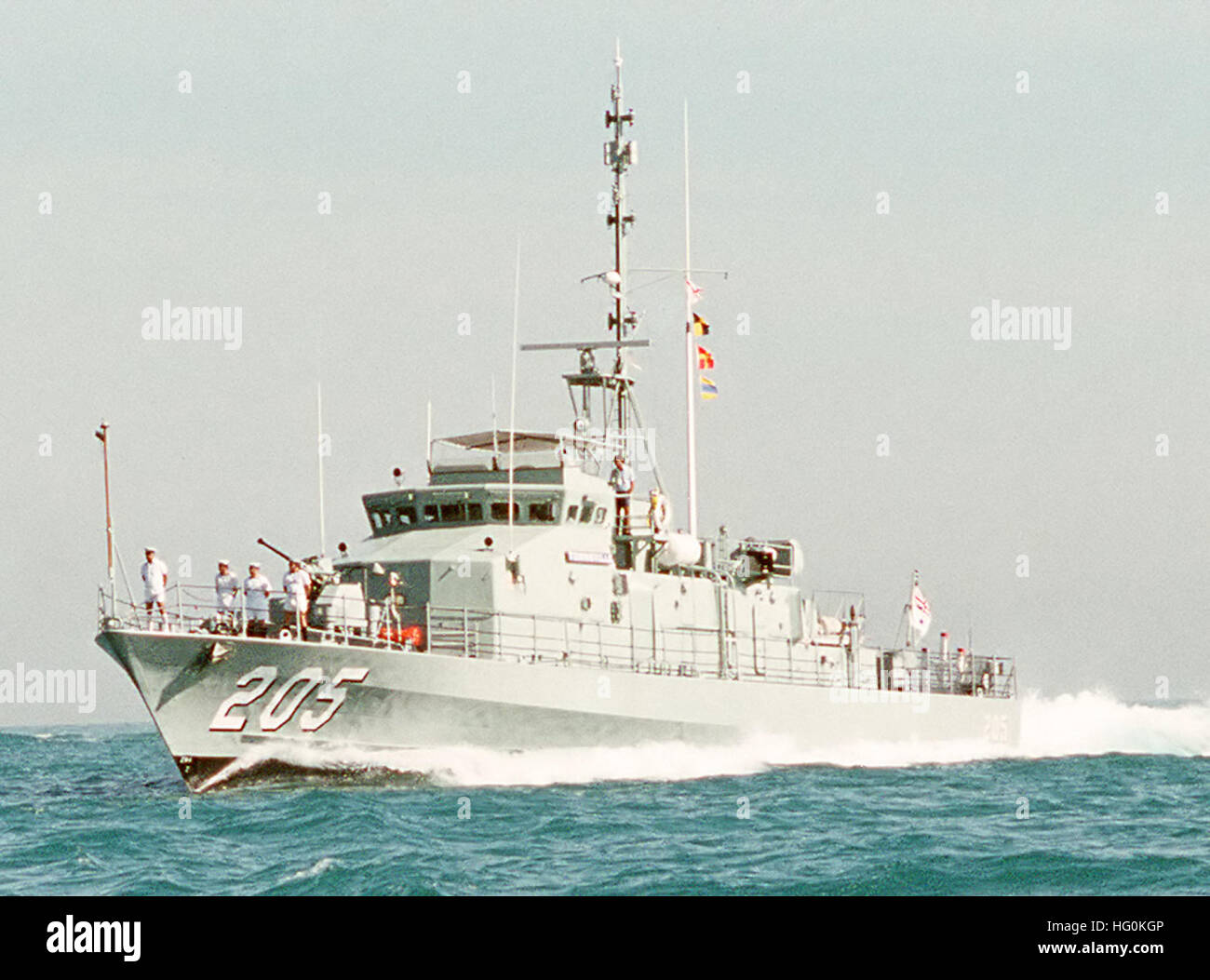 HMAS Townsville (FCPB 205), a Royal Australian Navy patrol boat, shown ...
