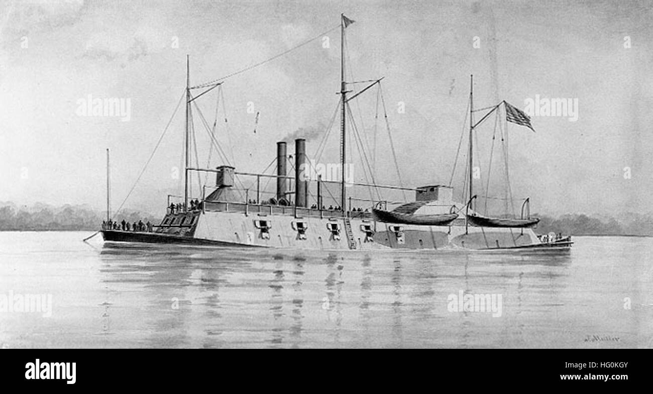 U s ironclad gunboat Black and White Stock Photos & Images - Alamy
