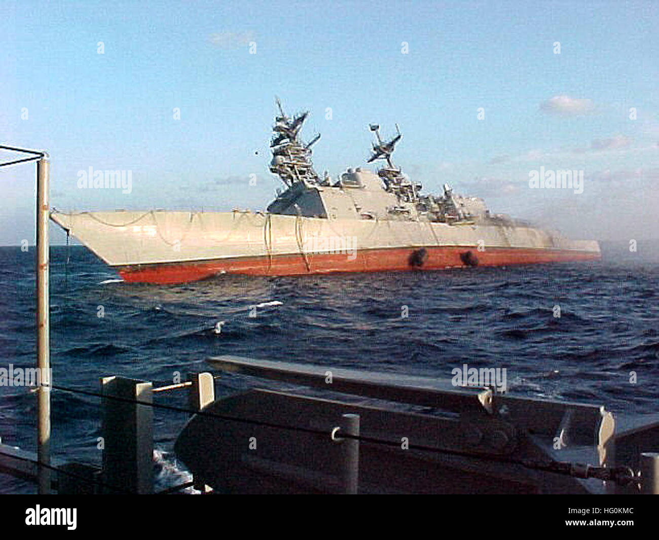 USS Caron sinking Stock Photo - Alamy