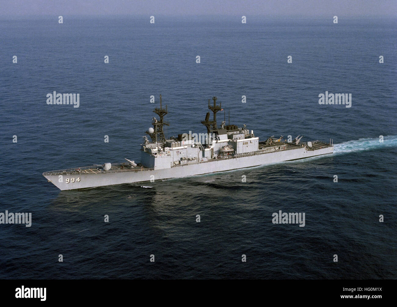 USS Callaghan (DDG-994) underway in 1987 Stock Photo - Alamy
