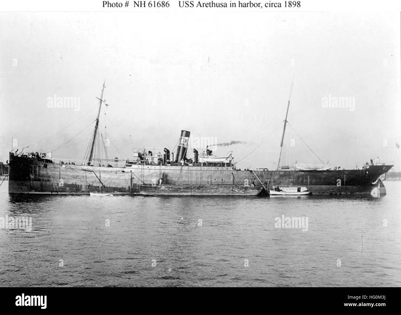 USS Arethusa (1898-1927, later AO-7 Stock Photo - Alamy