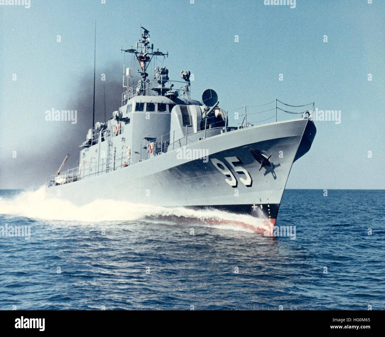 USS Defiance (PG-95) during trials c1969 Stock Photo - Alamy