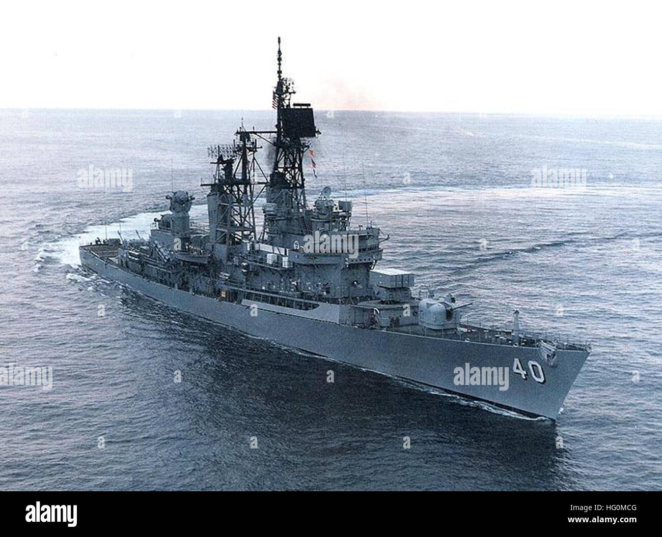 Guided missile destroyer USS Coontz (DDG‑40), a U.S. Navy vessel ...