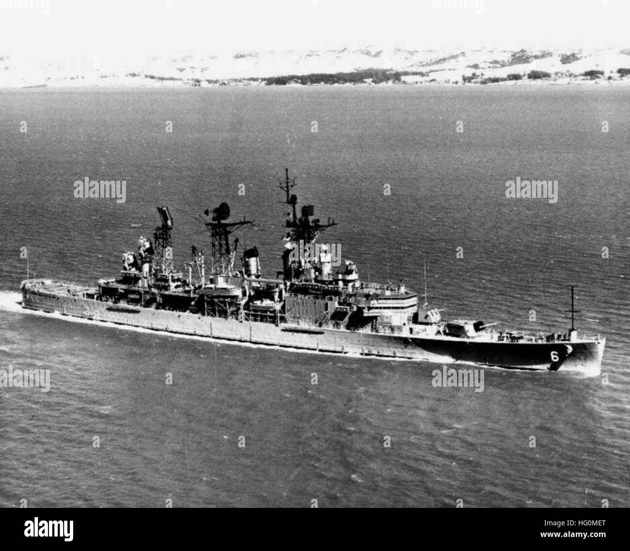 USS Providence (CLG-6) underway c1961 Stock Photo - Alamy