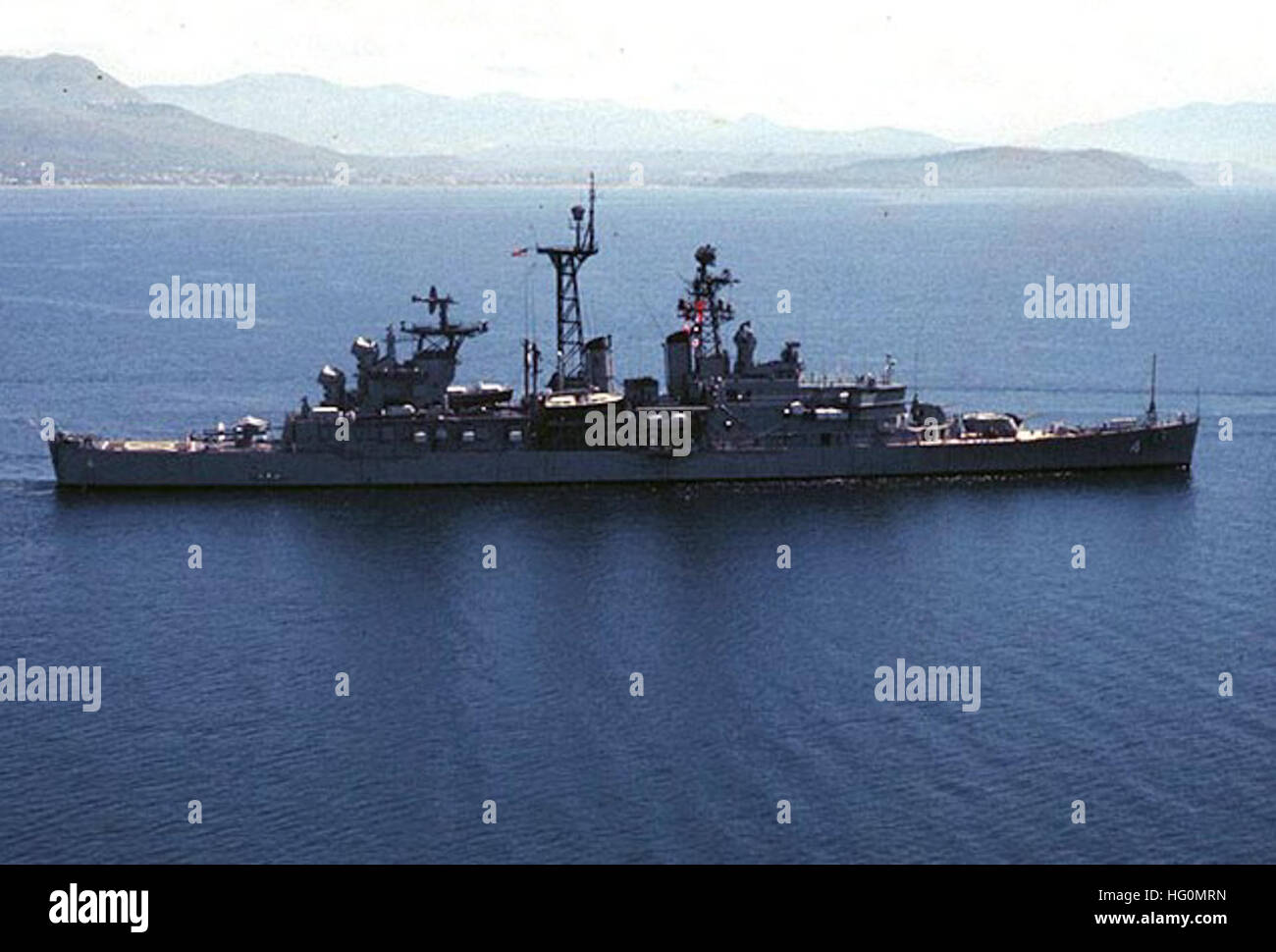 USS Little Rock (CLG-4) Mediterranean Sea 1974 Stock Photo - Alamy