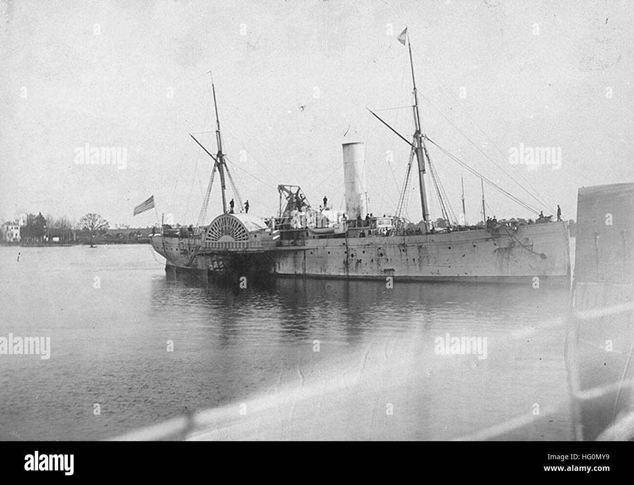 USS Fort Jackson, a Union Navy gunboat launched in 1862, conducted ...