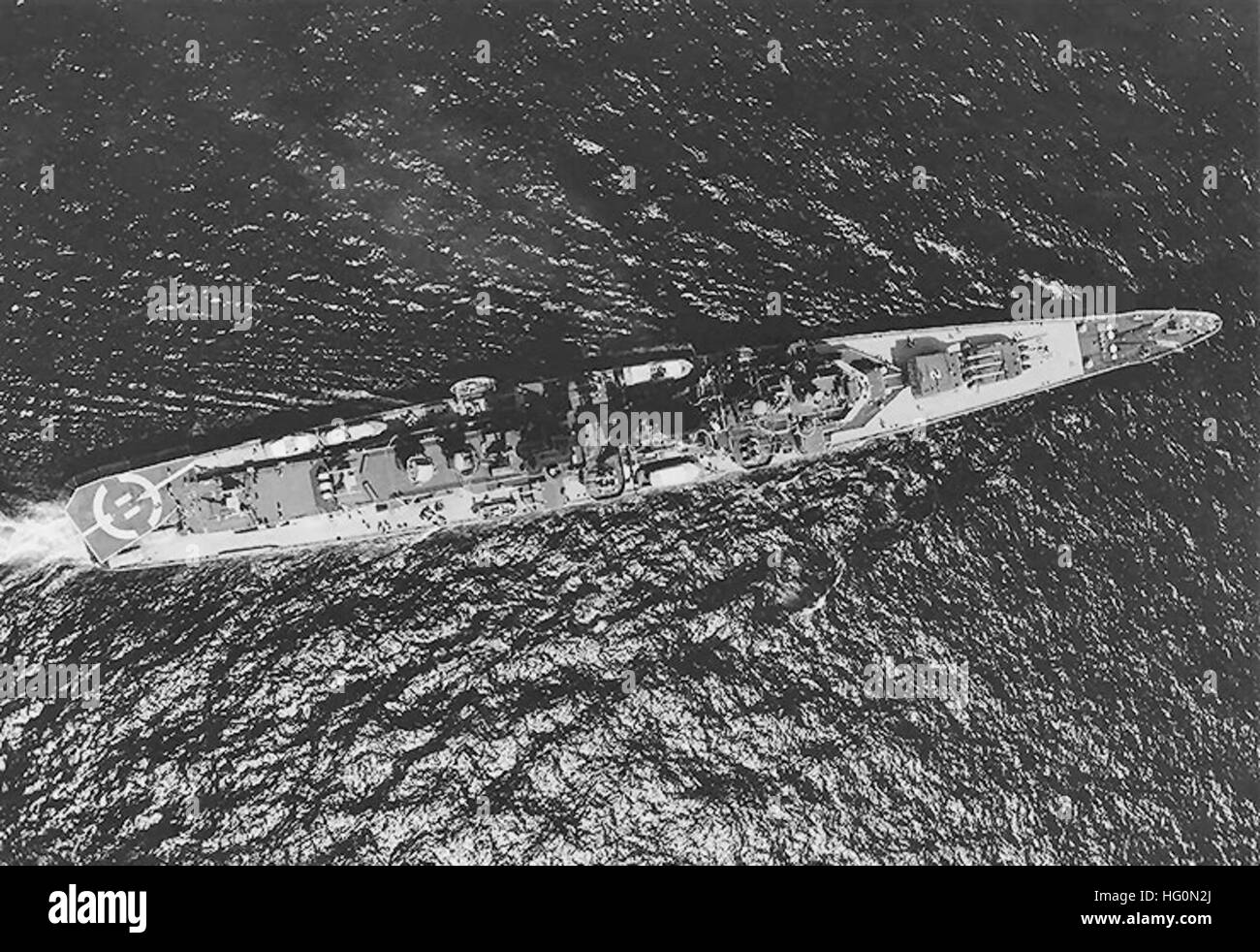 USS Canberra (CAG-2) overhead view c1967 Stock Photo - Alamy