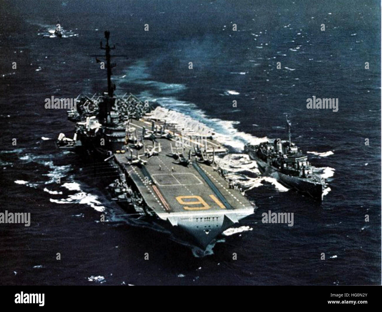 In 1956, the aircraft carrier USS Lexington (CVA-16) conducted an ...