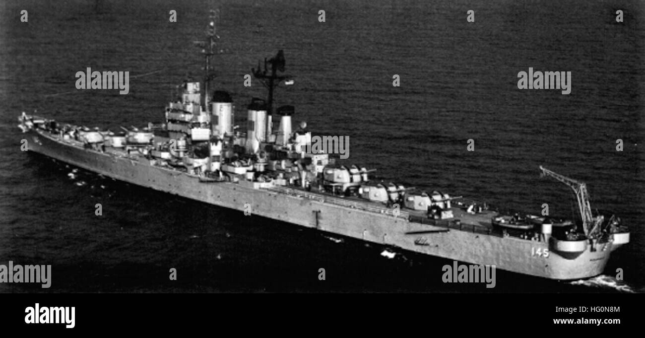 USS Roanoke CL-145 Stock Photo - Alamy