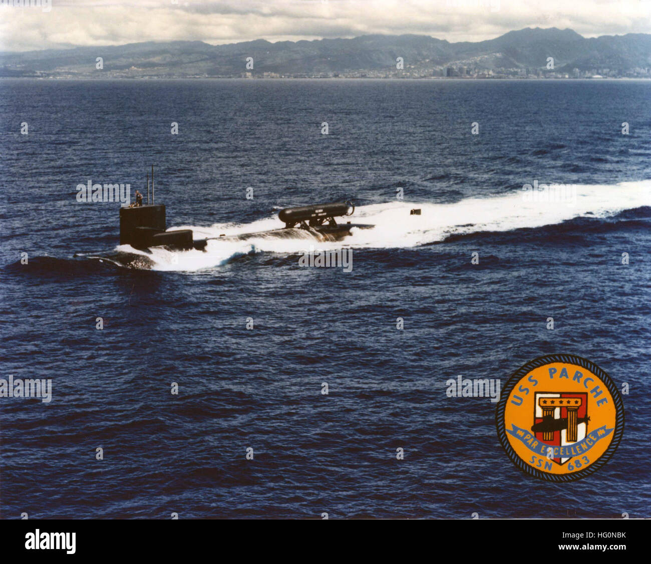 USS Parche (SSN-683) off Pearl Harbor Stock Photo - Alamy