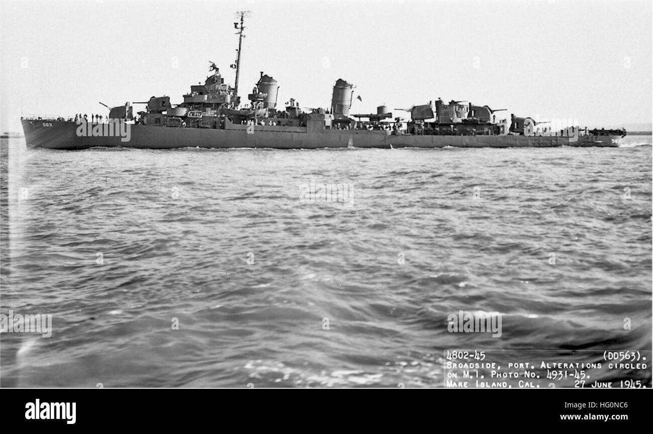 USS Ross (DD 563 Stock Photo - Alamy