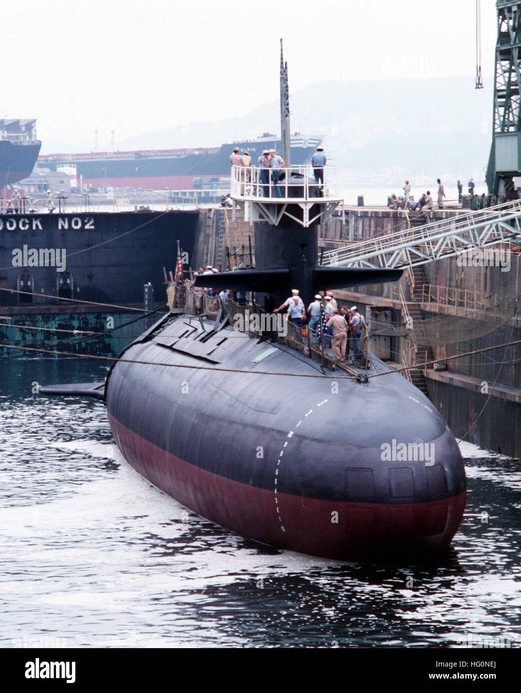 USS Barbel (SS-580) dock Stock Photo - Alamy