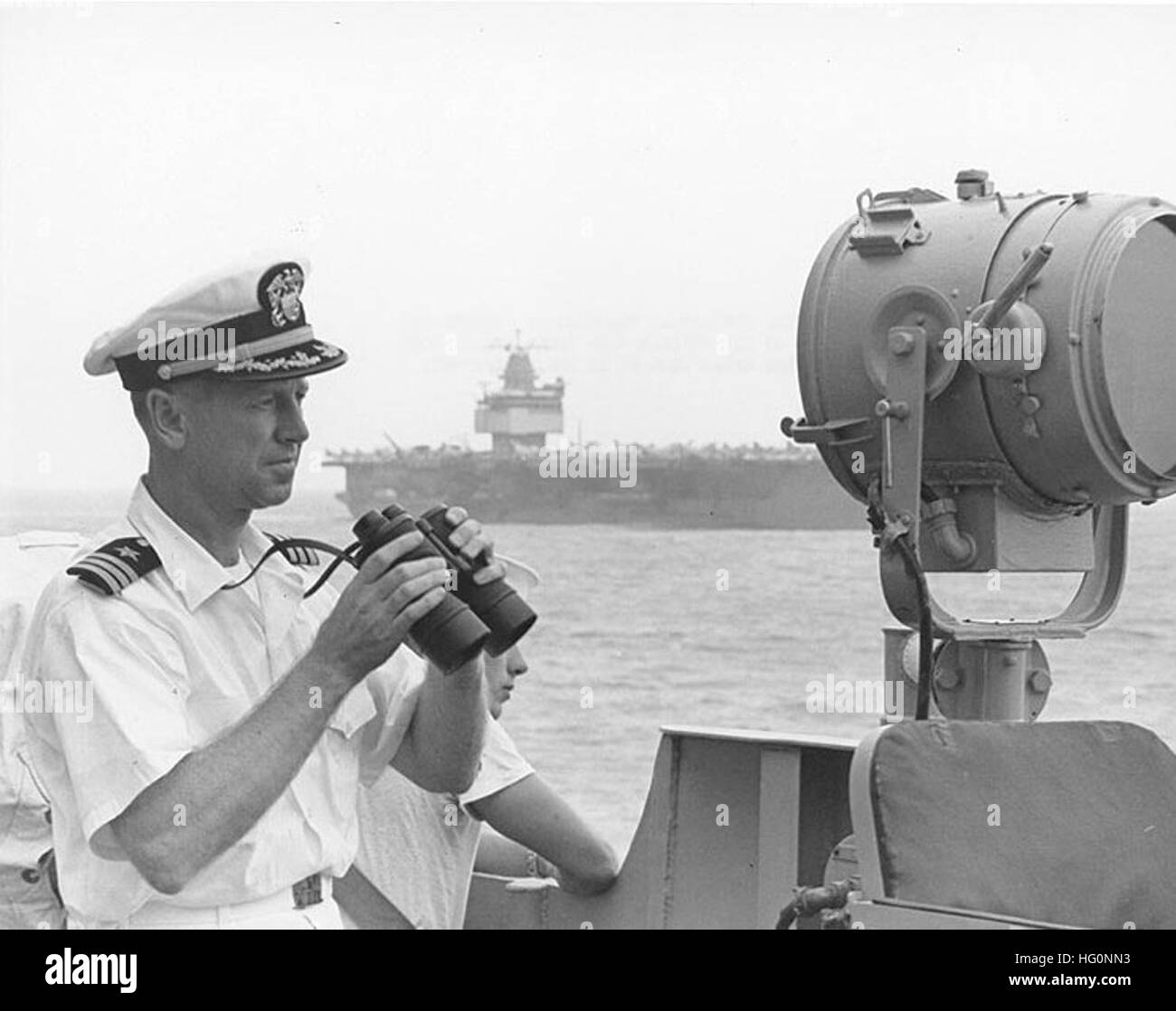 The guided missile frigate USS Bainbridge (DLGN-25) is shown in 1964 ...