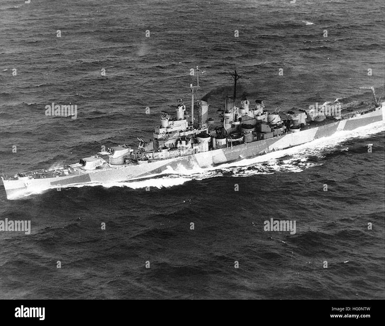USS Springfield (CL-66)-Tarn Stock Photo - Alamy