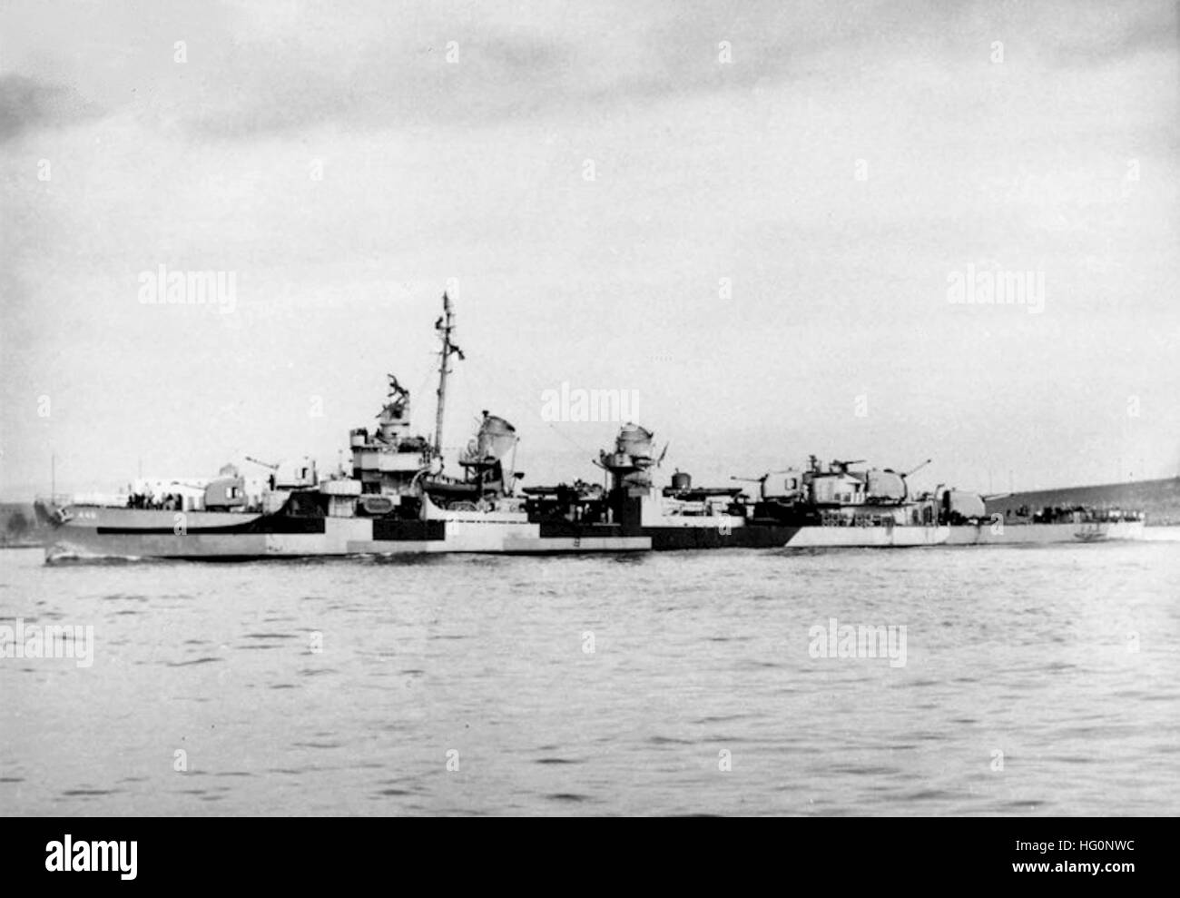 USS Radford (DD-446) off Mare Island Yard 1944 Stock Photo - Alamy