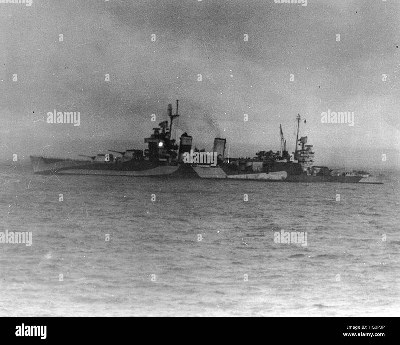 USS Tuscaloosa (CA-37) off Iwo Jima, 16 February 1945 Stock Photo - Alamy