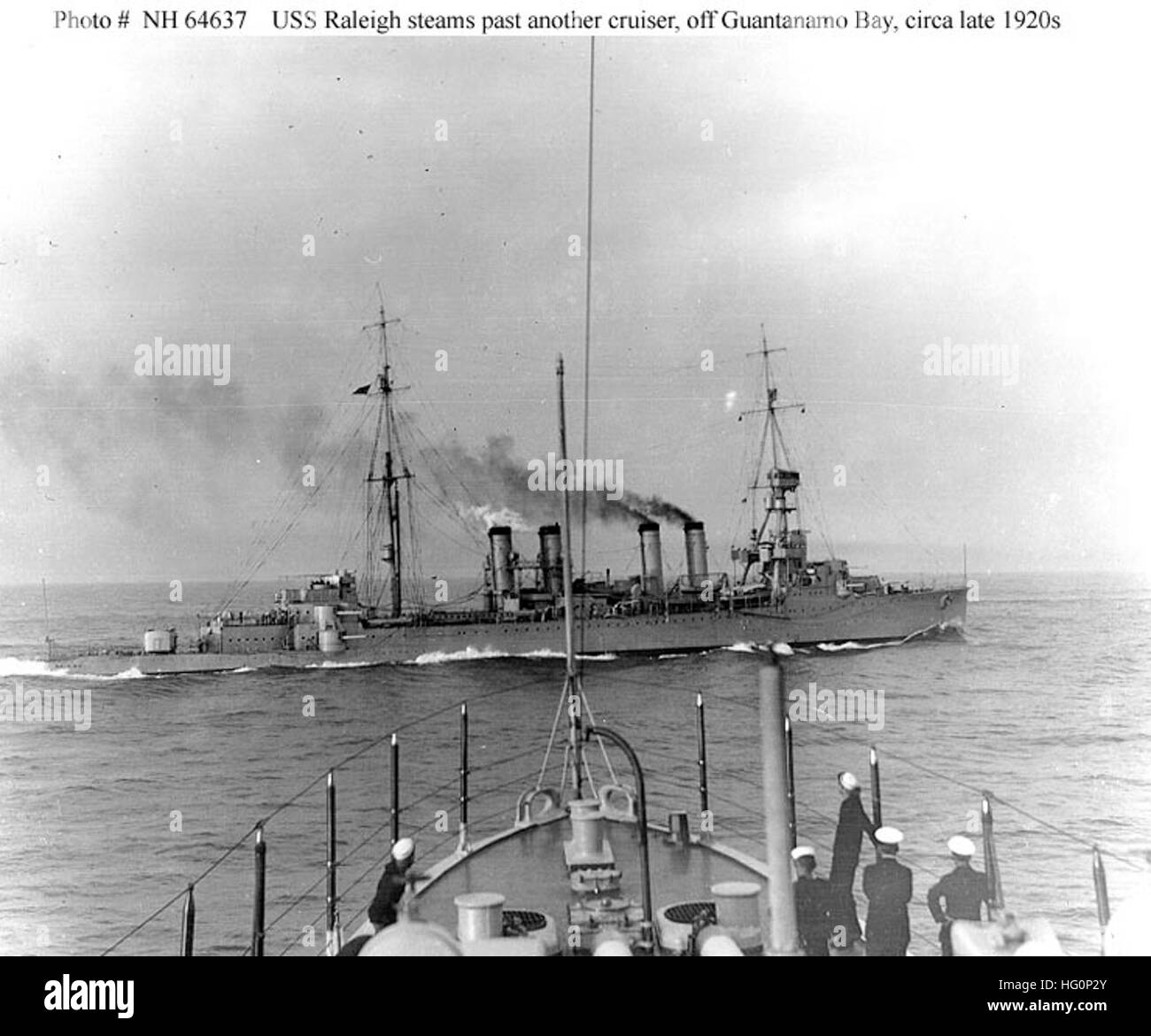 USS Raleigh (CL-7) -c Stock Photo - Alamy