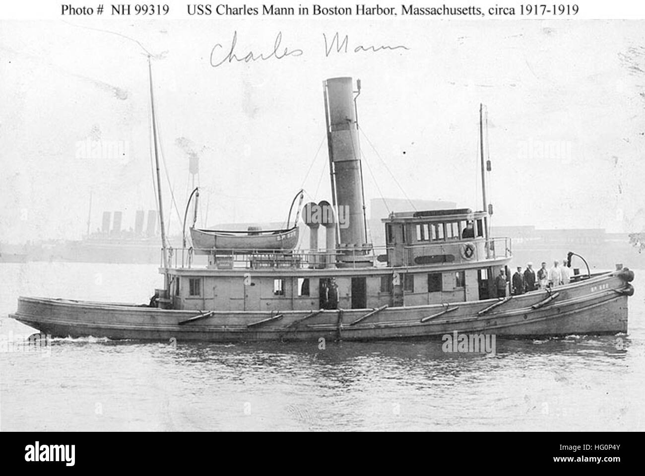 USS Charles Mann (SP-522) Boston Harbor Stock Photo - Alamy