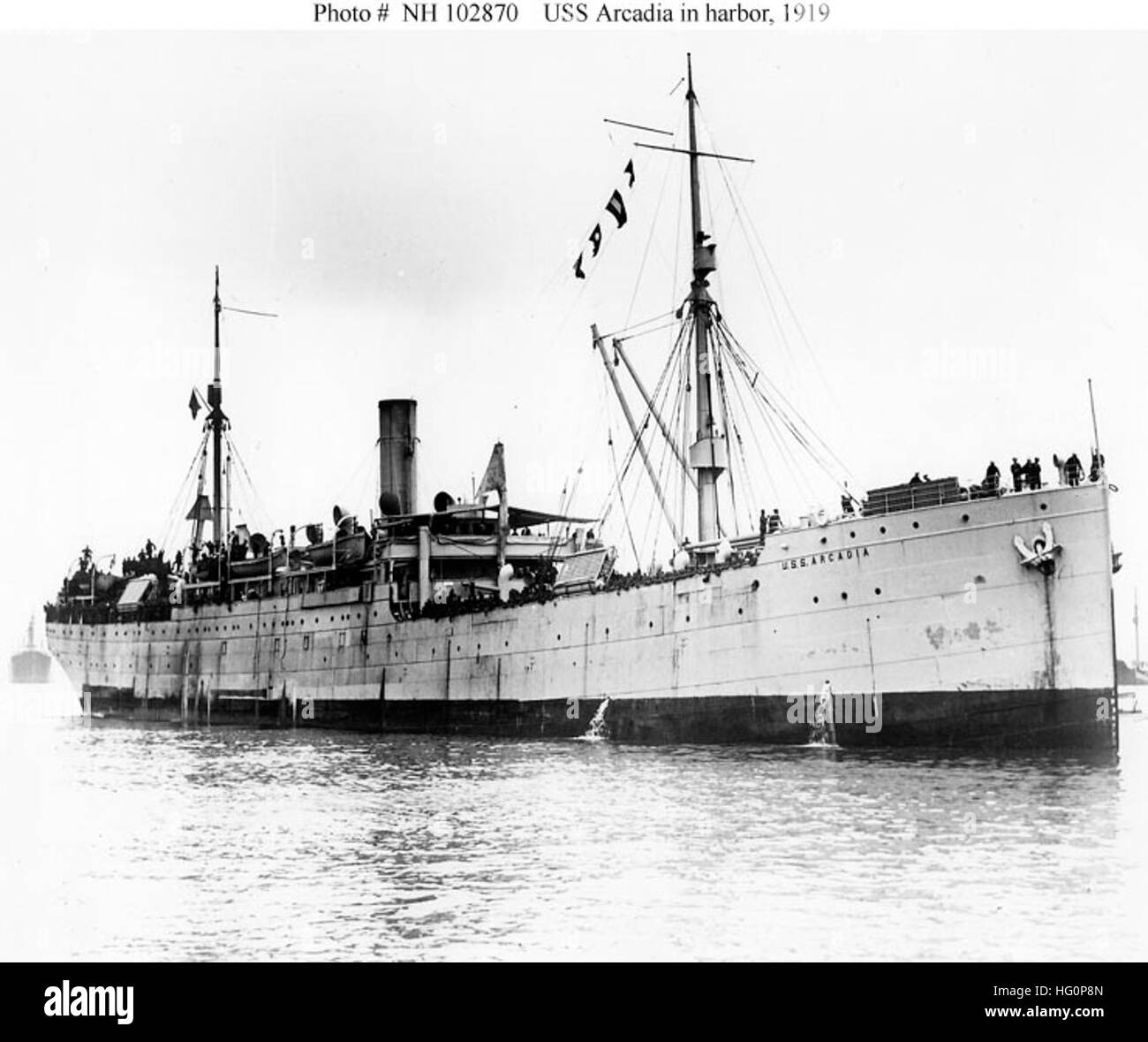 USS Arcadia (ID-1605 Stock Photo - Alamy