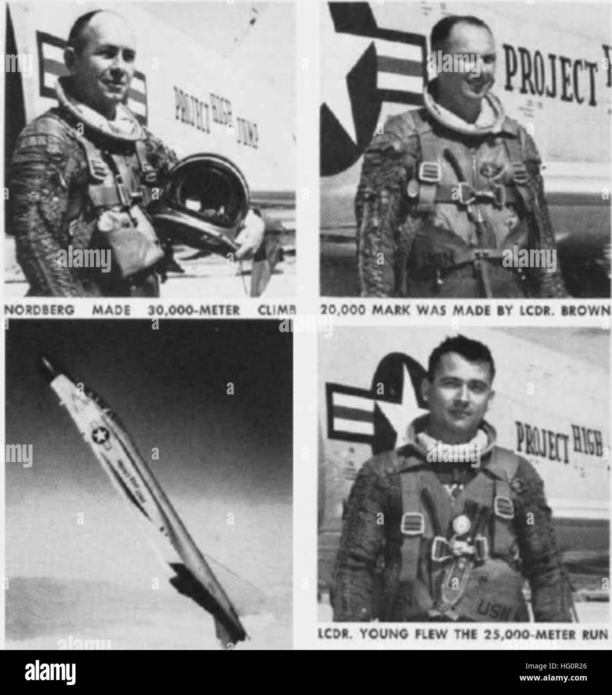 US Navy Project High Jump Phantom record pilots 1962 Stock Photo - Alamy