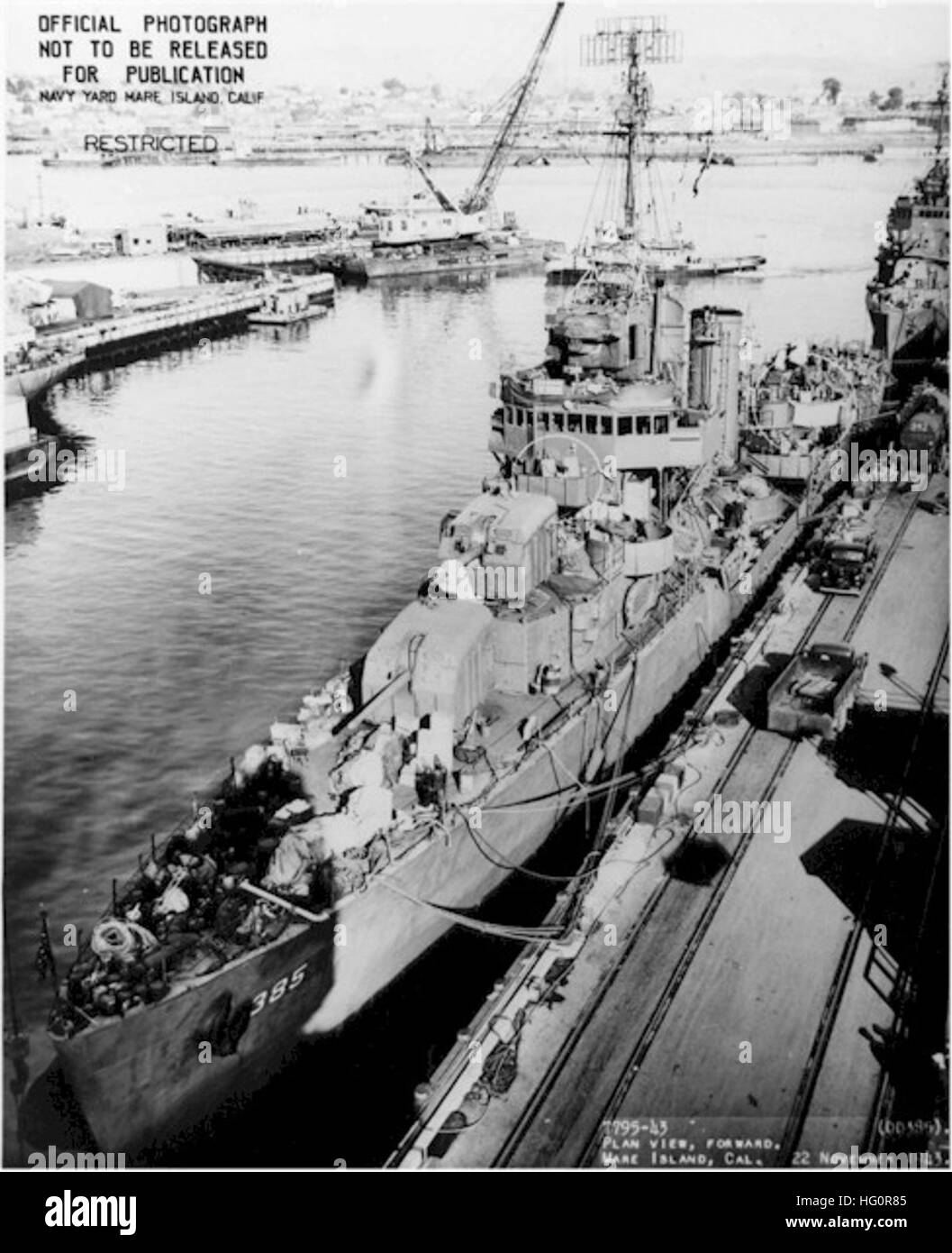 USS Fanning 385-4 Stock Photo - Alamy