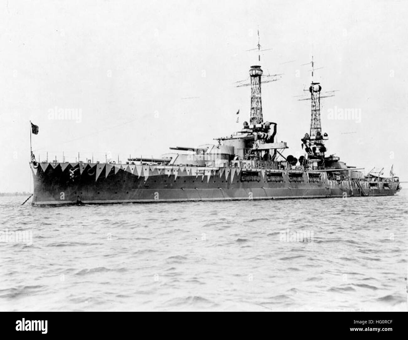 USS Oklahoma BB-37 Stock Photo - Alamy