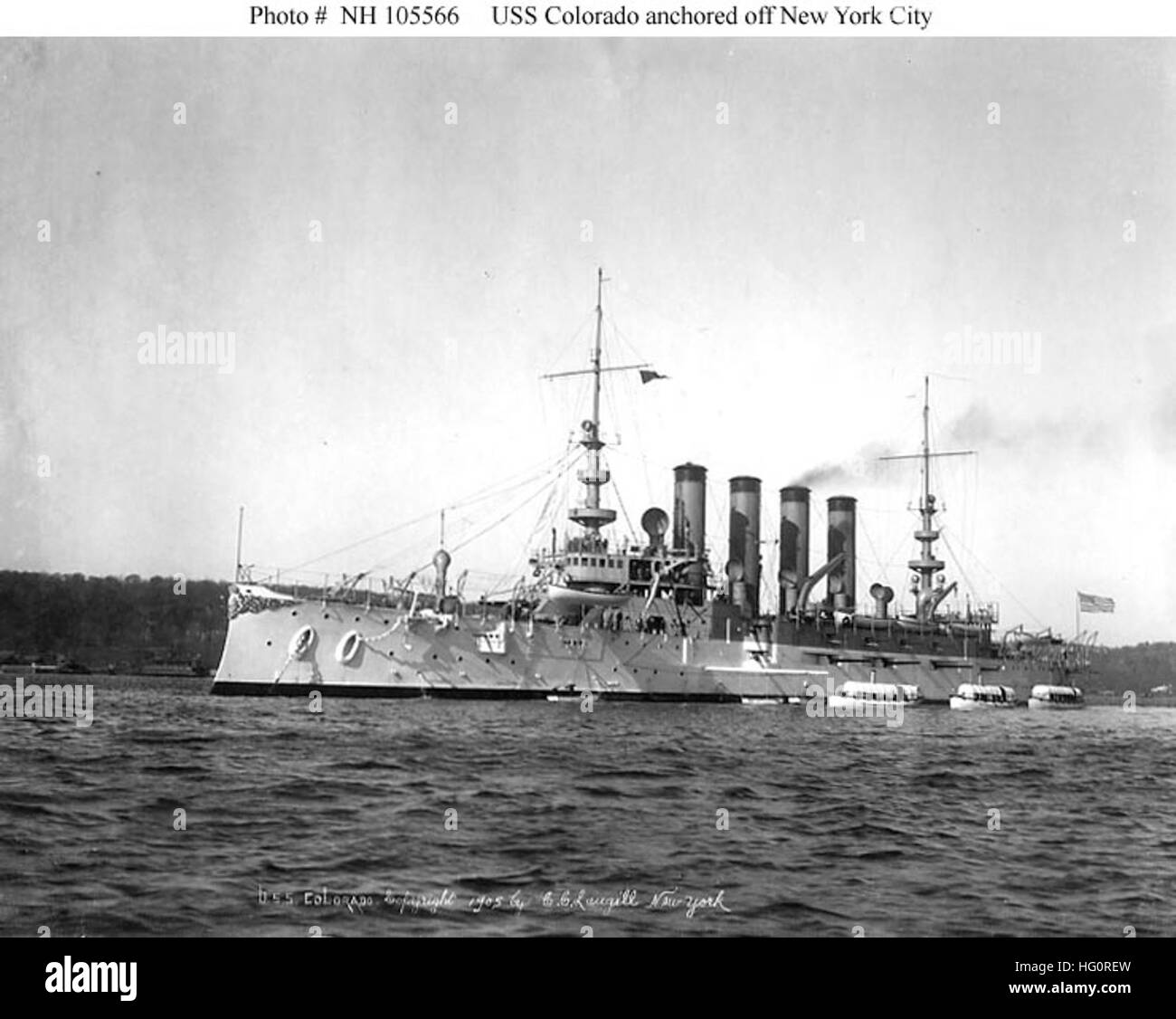 USS Colorado (Armored Cruiser No 7 Stock Photo - Alamy