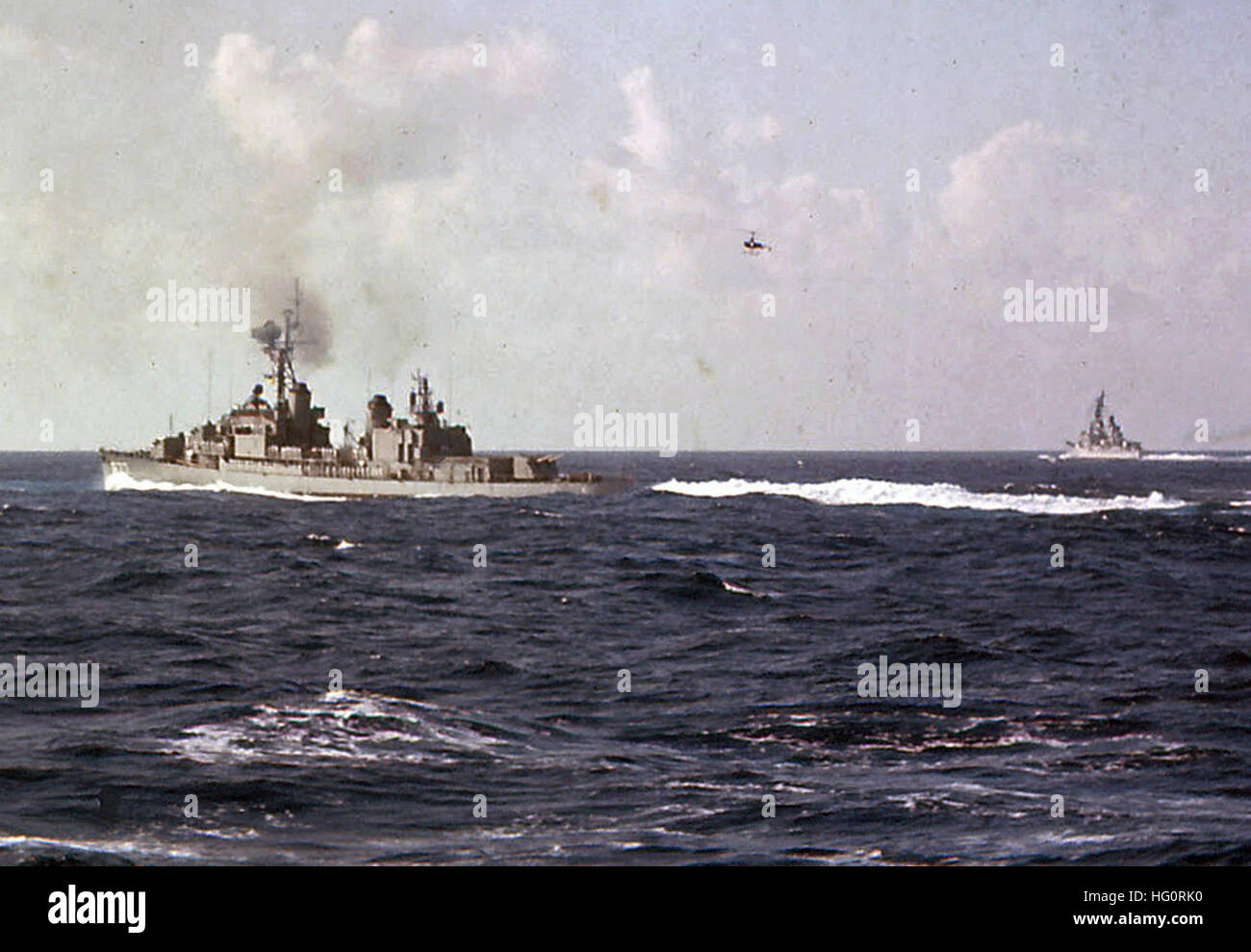 USS Hawkins (DD-873), a United States Navy Gearing-class destroyer ...