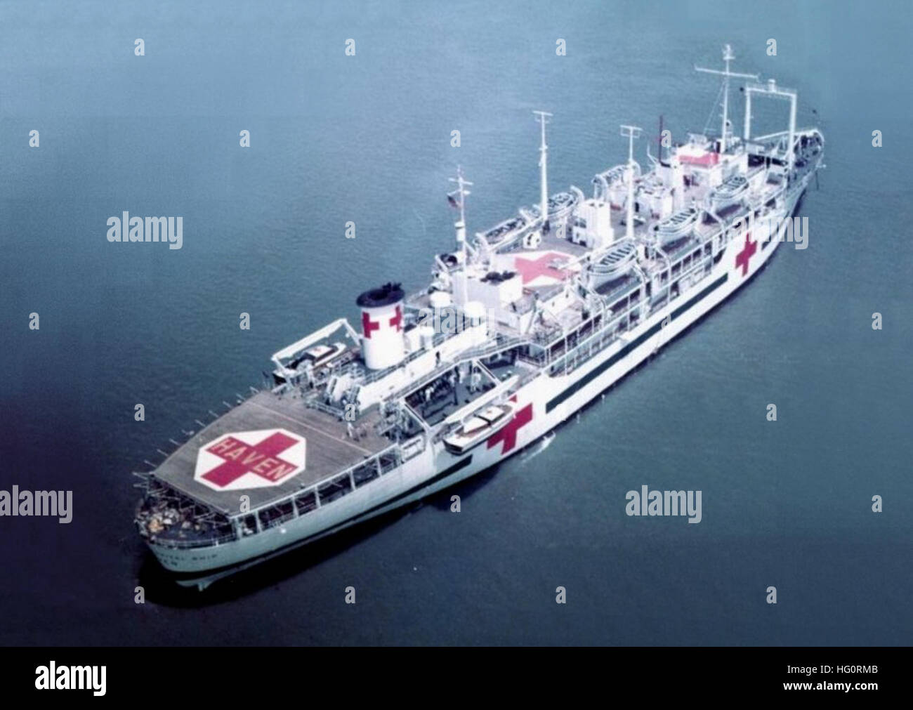 USS Haven (AH-12) off Inchon 1953 Stock Photo - Alamy