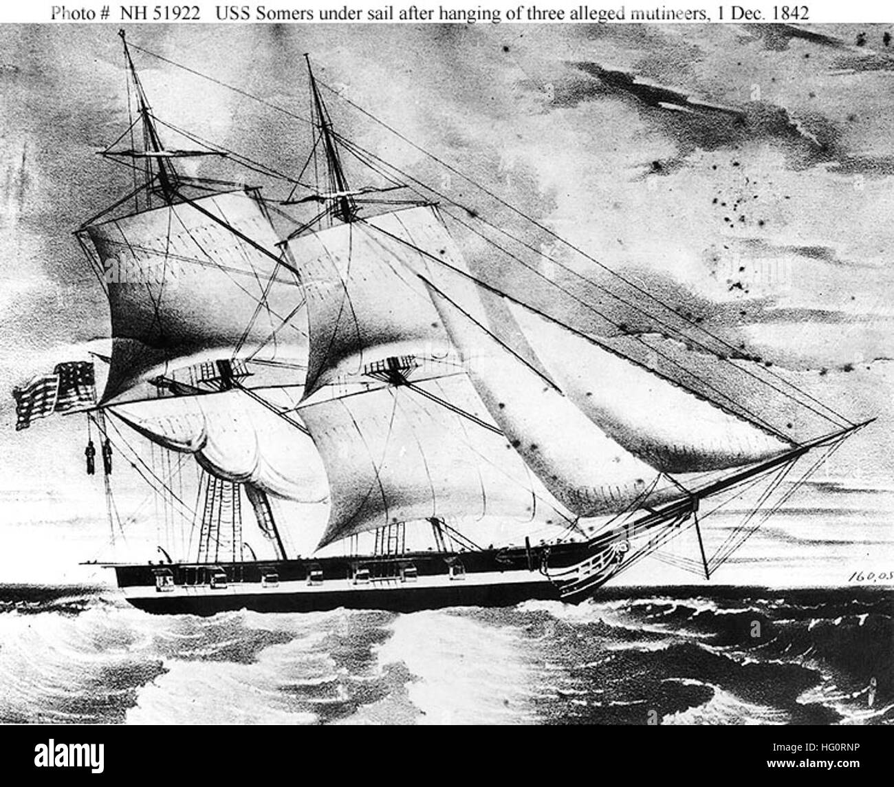 USS Somers, a brig of the U.S. Navy, is historically noted for the 1842 ...
