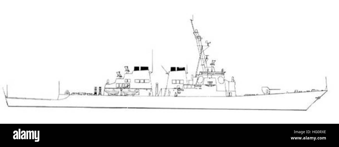 Uss arleigh burke ddg 51 Cut Out Stock Images & Pictures - Alamy