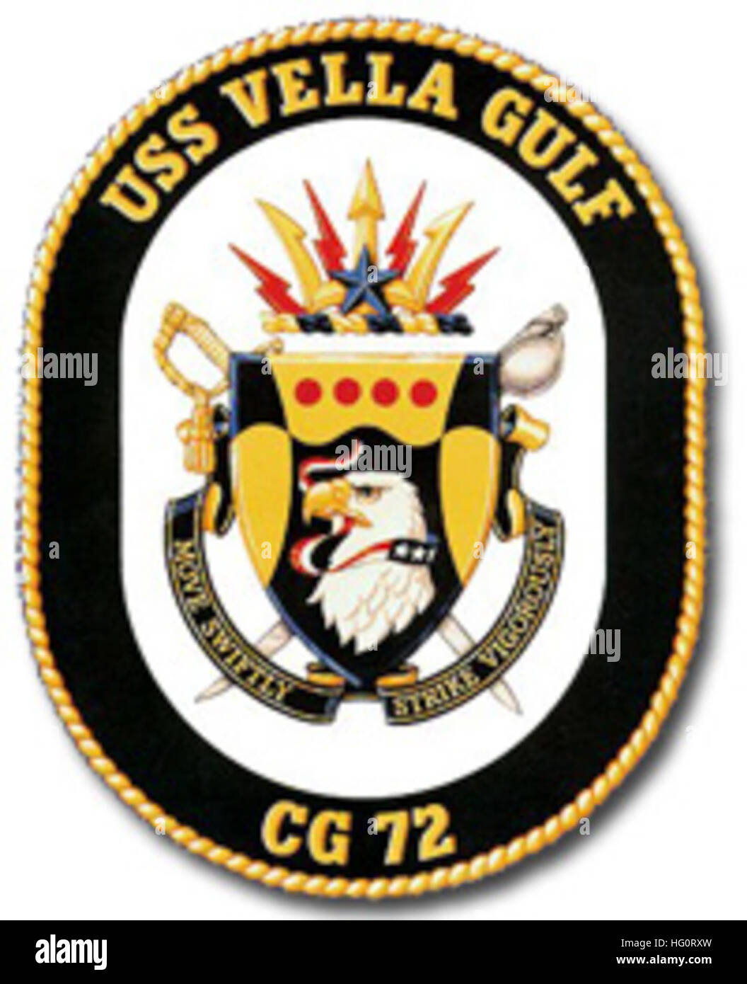 USS Vella Gulf Shield Stock Photo - Alamy