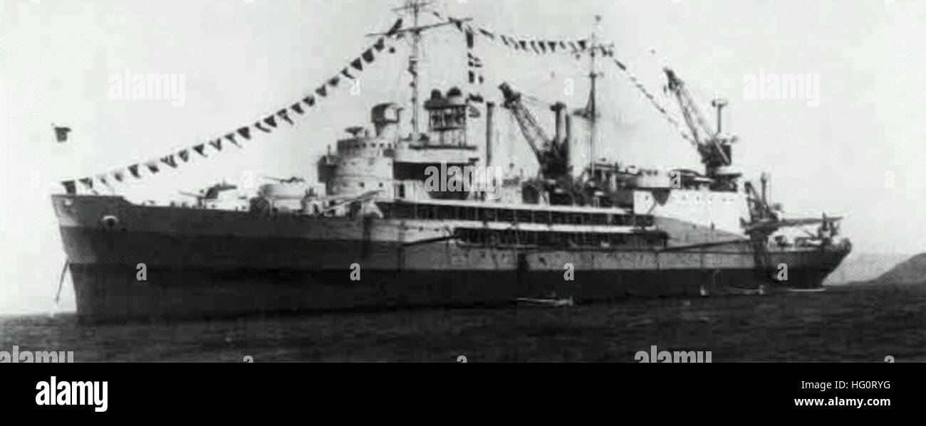 USS Albemarle (AV-5) Argentia June 1941 Stock Photo - Alamy